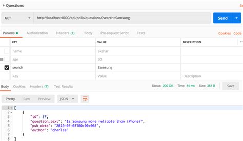 How To Add Search Functionality To A Django Rest Framework Powered App