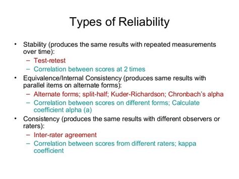 Types Of Reliability In Research Plmkb