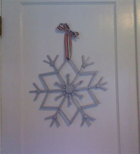 Diy Popsicle Stick Snowflake Ornament