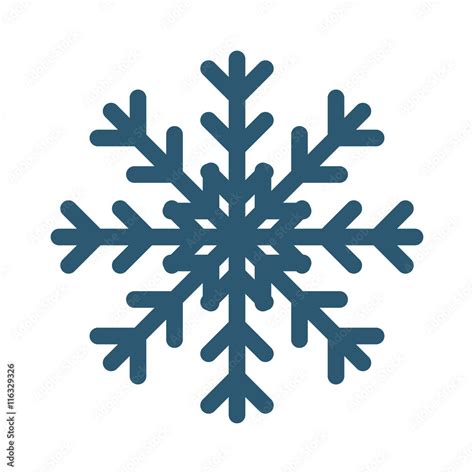 Snowflake Vector Illustration And Season Nature Winter Snowflake Symbol