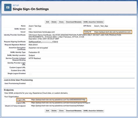 Set Up Single Sign On For Your Internal Users Unit Salesforce