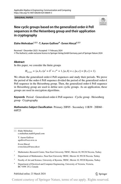 New Cyclic Groups Based On The Generalized Order K Pell Sequences In