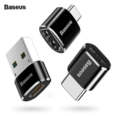 Baseus USB Type C OTG Adapter USB C Male To Micro USB Female Cable Converters For Macbook