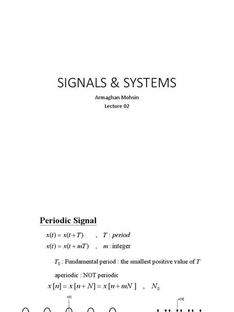 signal and system pdf discrete time and continuous time analysis