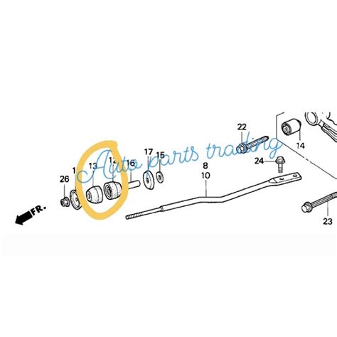 Honda Prelude Ba8 Bb1 Bb3 Front Torsion Bar Bush Shopee Malaysia