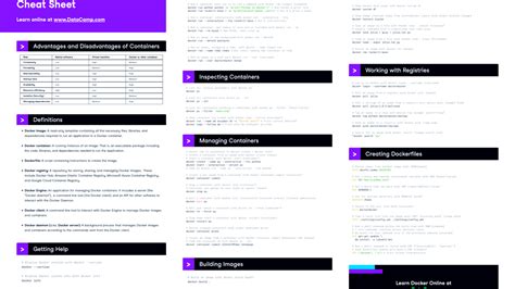 Docker For Data Science Cheat Sheet👀