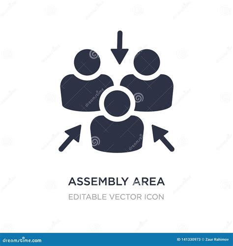 Assembly Area Icon On White Background Simple Element Illustration