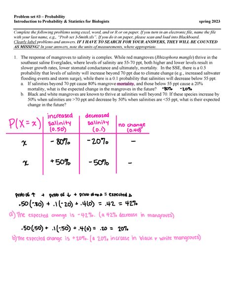 Prob Set Problem Set Hw Problem Set Probability