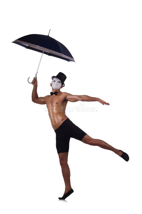 Naked Muscular Mime Stock Photo Image Of Clown Emotional 30591276