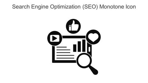 search engine optimization seo monotone icon in powerpoint pptx png and