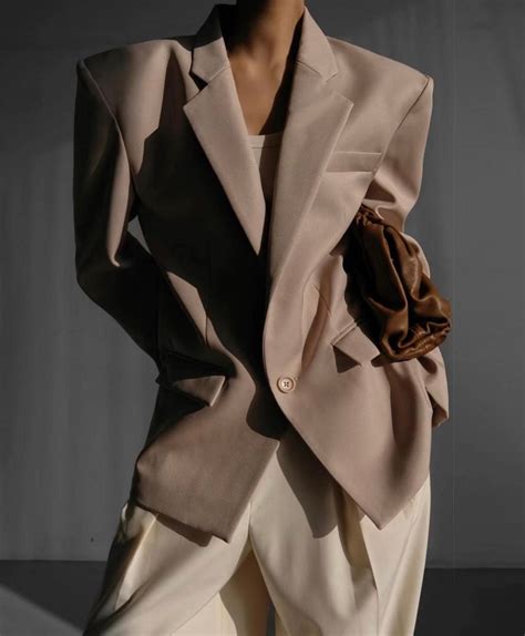 Azeema Oversized Blazer Nude Amr London