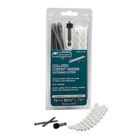 Fastenmaster Collated Cortex Hidden Fastening System For Veranda Trim 2 3 4 Inch Cortex Screws