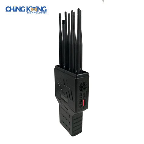 30m 16w High Power Handheld 8 Band Mobile Phone Positioning Gps Wi Fi Interference Signal