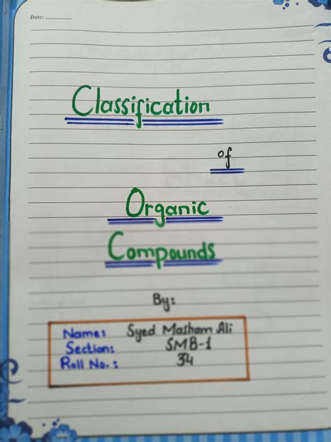 Solution Simple And Comprehensive Classification Of Organic Compounds