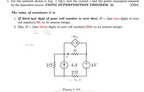 Solved For The Network Shown In Fig Q Find The Chegg Com