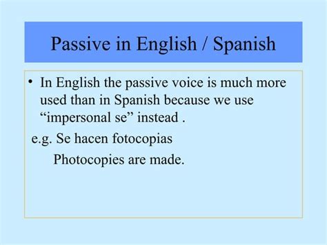 Passive Voice Presentation Slides Explanation Ppt