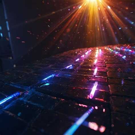 Premium Photo A Prism Dispersing Colorful Lights Generated By Ai