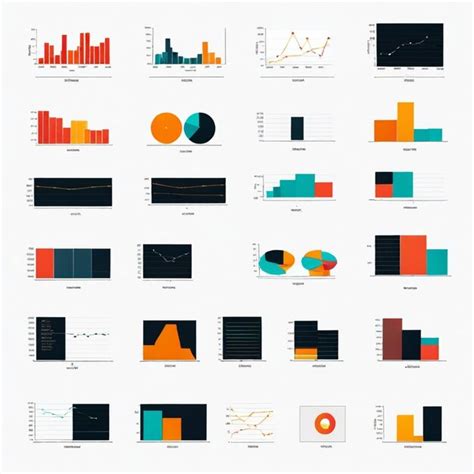 A Collection Of Graphs And Charts With A Graph On The Top Premium Ai Generated Vector