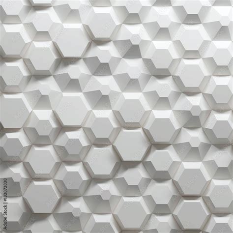 Hexagonal Parametric Pattern 3d Illustration Stock Illustration