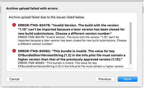 Ios Error When Uploading Archive To App Store The Bundle Is Invalid Stack Overflow