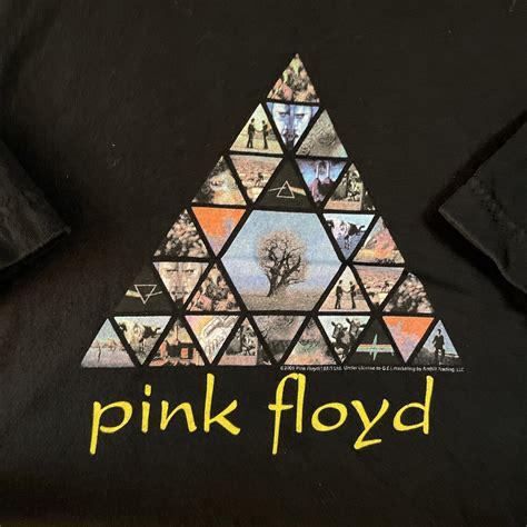 Vintage 2005 Pink Floyd Triangle Pyramid Tee Size L R Gem
