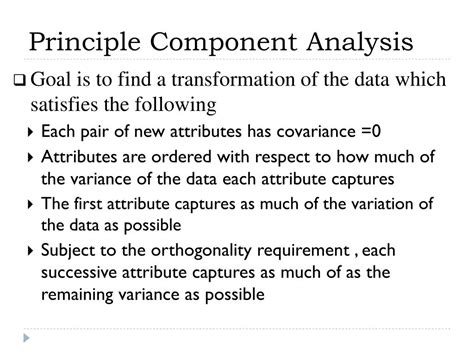 PPT Principle Component Analysis PowerPoint Presentation Free Download ID 3447834