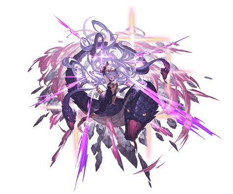 Medusa Shingeki No Bahamut Granblue Fantasy Official Art Third Party Source 1girl 1other