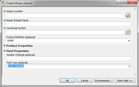 How To Create A Mosaic Dataset Containing 16 Bit And 8 Bit Imagery