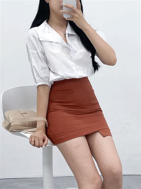 당일출고린넨스커트5color 다비 코튼 면 언발 랩미니스커트 숏치마랩스커트플리츠스커트청치마롱스커트데님스커트미니스커트카고스커트플레어스커트테니스스커트