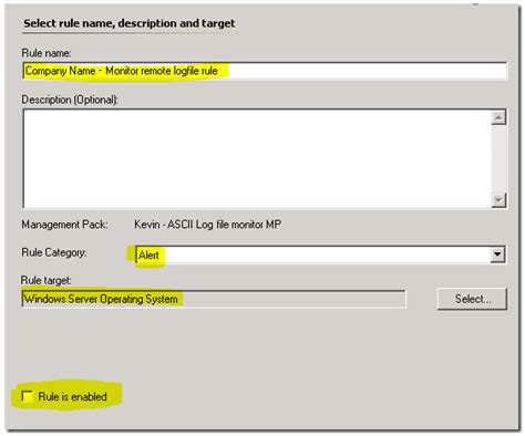 Using A Generic Text Log Rule To Monitor An Ascii Text File Even When The File Is A Unc Path