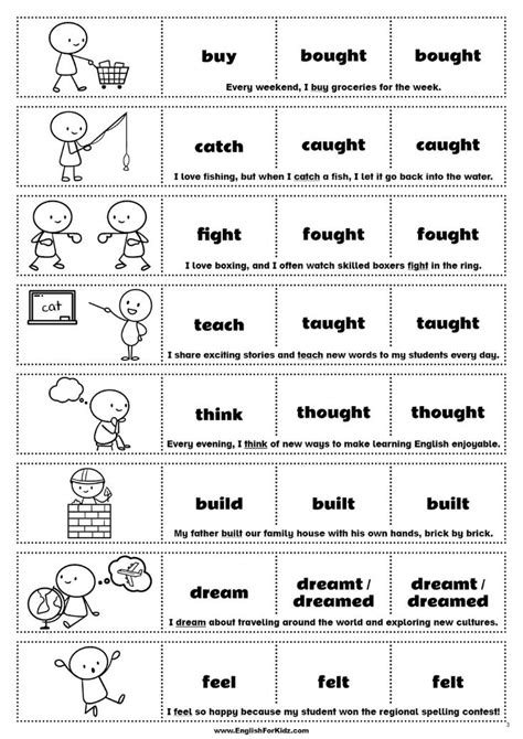Memorable Esl Learning Printable Irregular Verb Posters Irregular
