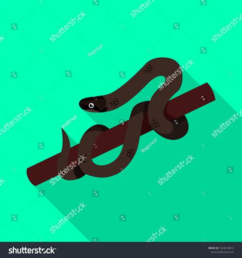 Vector Illustration Serpent Venomous Icon Web เวกเตอร์สต็อก ปลอดค่าลิขสิทธิ์ 1523618813