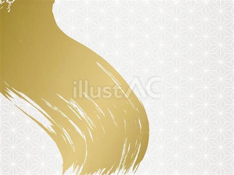 免費矢量 金色畫筆的日式背景