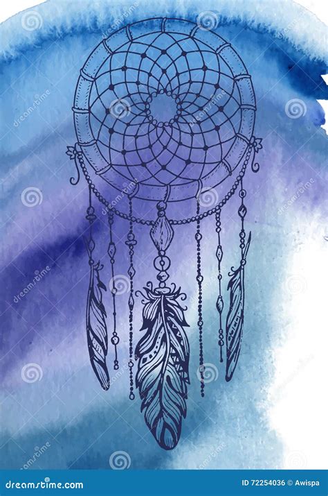 Bohemian Style Background With Hand Drawn Mandala Pattern Stock Vector