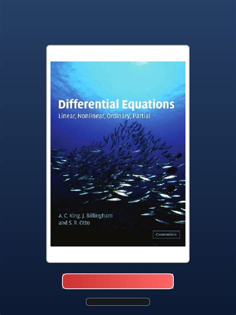 Differential Equations Linear Nonlinear Ordinary Partial Full Download Pdf Curriculum