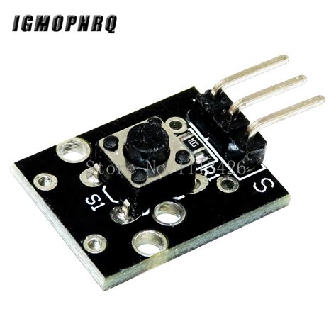 1pcs ky 004 3pin button key switch sensor module for diy starter kit 6