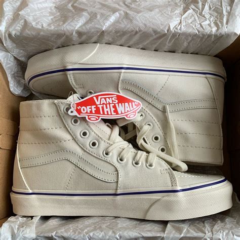 Vans Sk8 Hi Tapered 85 Womens70 Mens Marshmallowspectrum Blue