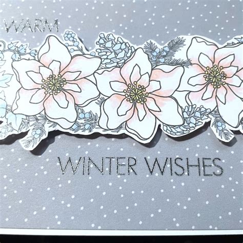 Floral Winter Wishes Card Tutorial Kate Hadfield Designs