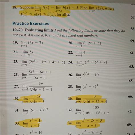 Solved 18 Suppose Lim F X Lim H X 5 Find Lim G X Chegg Com