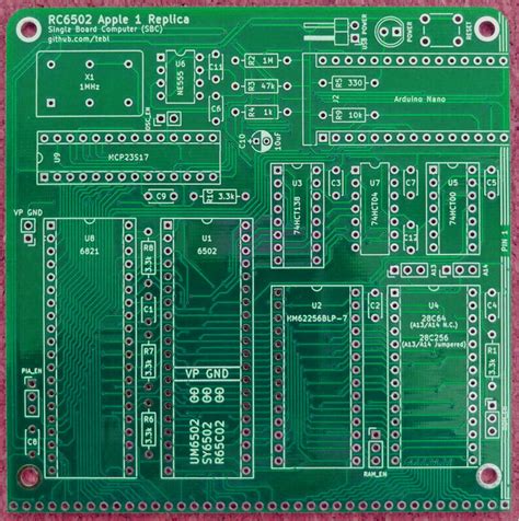 Rc6502 Apple1 Replica Pcb Webshop Heinpragt Nl