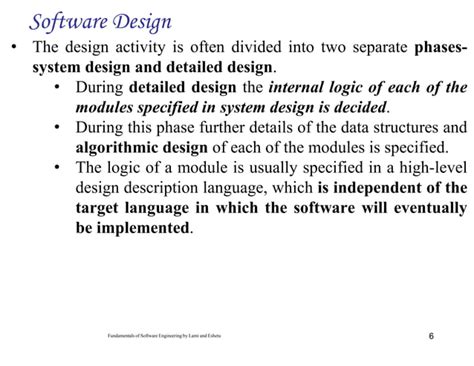Chapter 5 Software Design Of Software Engineeringpptx