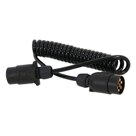 Trailer Cable Extension Lead 25m Curly Cable Male To Male All Tools