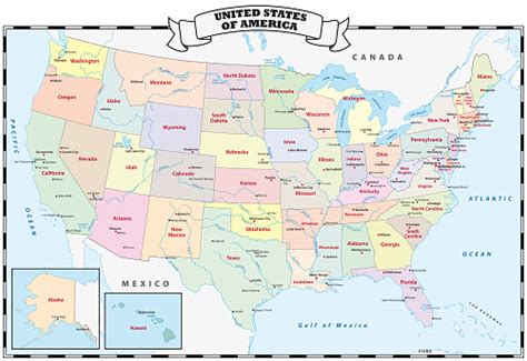 Download Usa United States Map Capitals Royalty Free Vector Graphic
