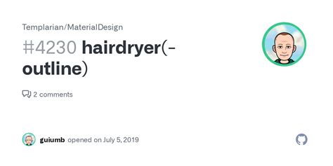 Hairdryer Outline · Issue 4230 · Templarianmaterialdesign · Github