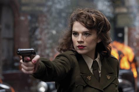 Hayley Atwell Went Off Script After Watching Chris Evans Half Naked