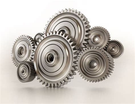 3d Steel Wheels In Motion Arranged Like A Cloud Shape 3d Illustration