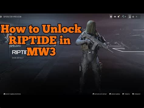 How To Unlock RipTide In MW3 YouTube