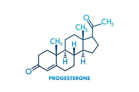 Progesterone Female Sex Hormone Molecule Graphic By DG Studio Creative Fabrica