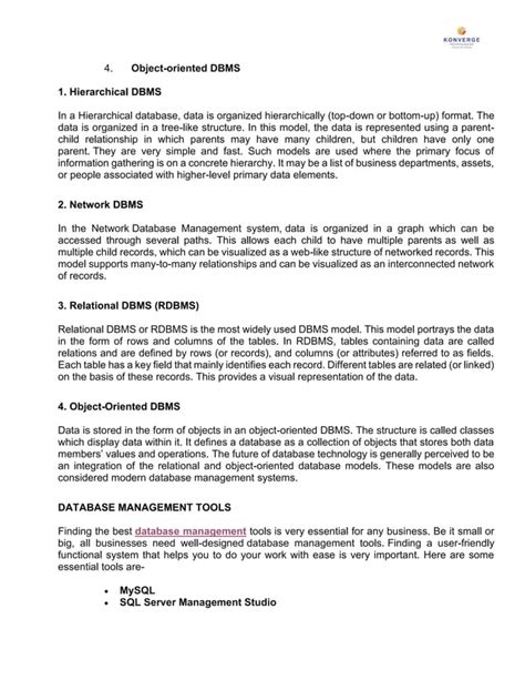 What Is Database Managementpdf