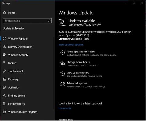 Kb4579311 Cumulative Update Windows 10 V2004 Build 19041572 Oct 13 Windows Update Page 9